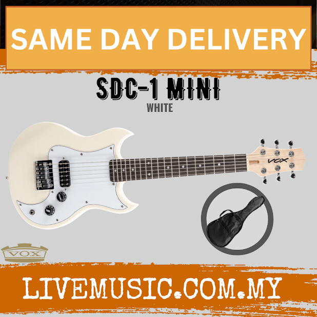 Vox SDC-1 Mini Travel Size Electric Guitar With Gig Bag - Red / Black ...