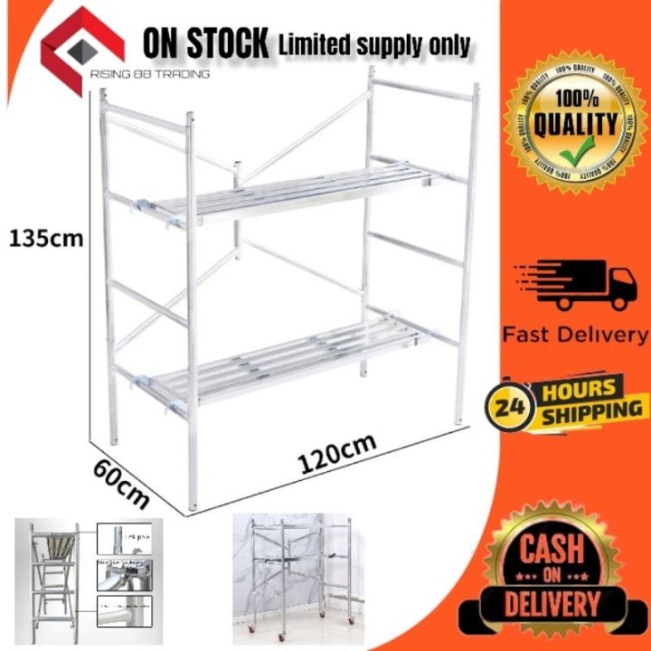HEAVY DUTY FOLDED SCAFFOLDING, PORTABLE SCAFFOLDING ALL IN COMPLETE SET ...