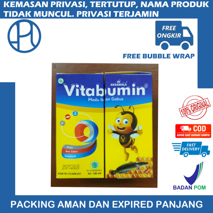 VITABUMIN SIRUP 130ML MADU IKAN GABUS SIRUP 130 ML VITAMIN ANAK ...