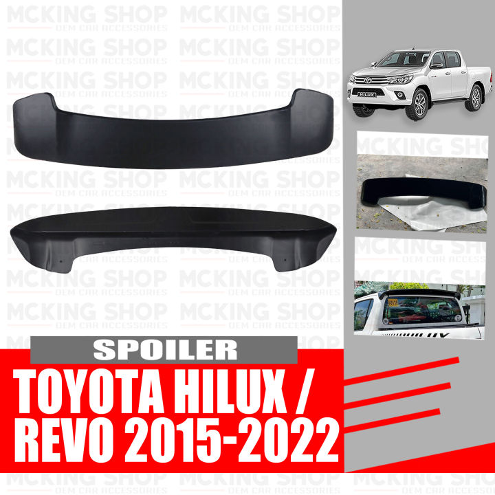 Toyota Hilux Revo 2015-2022 Rear Trunk Spoiler (Matte Black) | Lazada PH