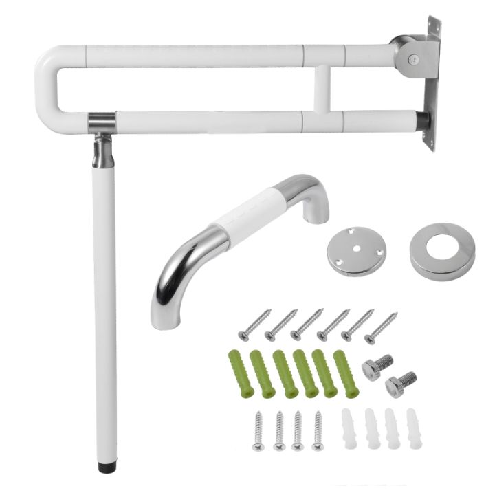 Handicap Grab Bars Rails with Leg Folding Handrail Toilet Handrails ...