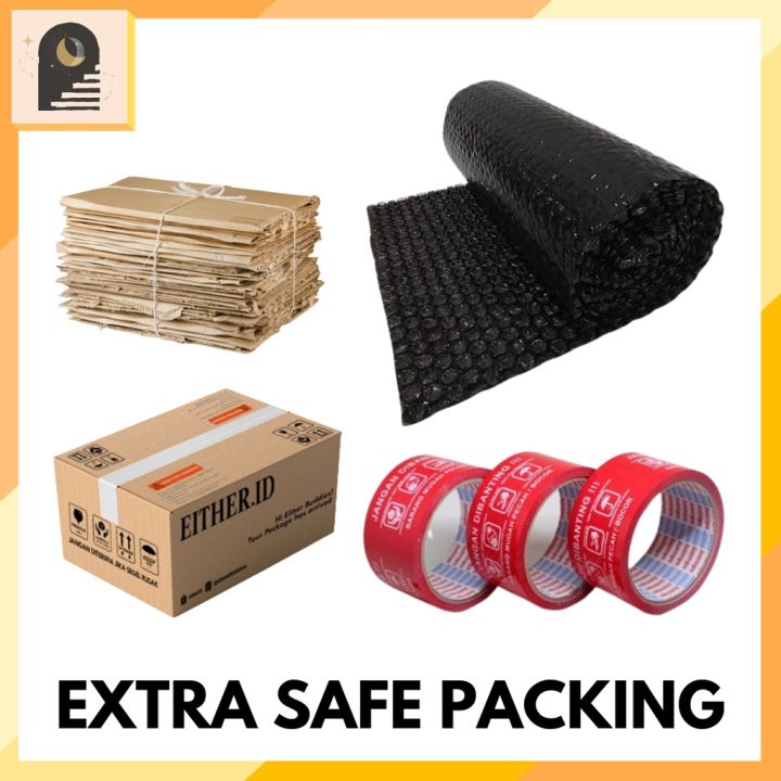 EXTRA SAFE PACKING BUBBLE WRAP / KARDUS JADI / STICKER FRAGILE (MOHON ...