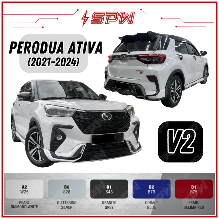 Perodua Ativa (2021-2024) V2 Gear Up Bodykit GU Body Kit Front Bumper ...