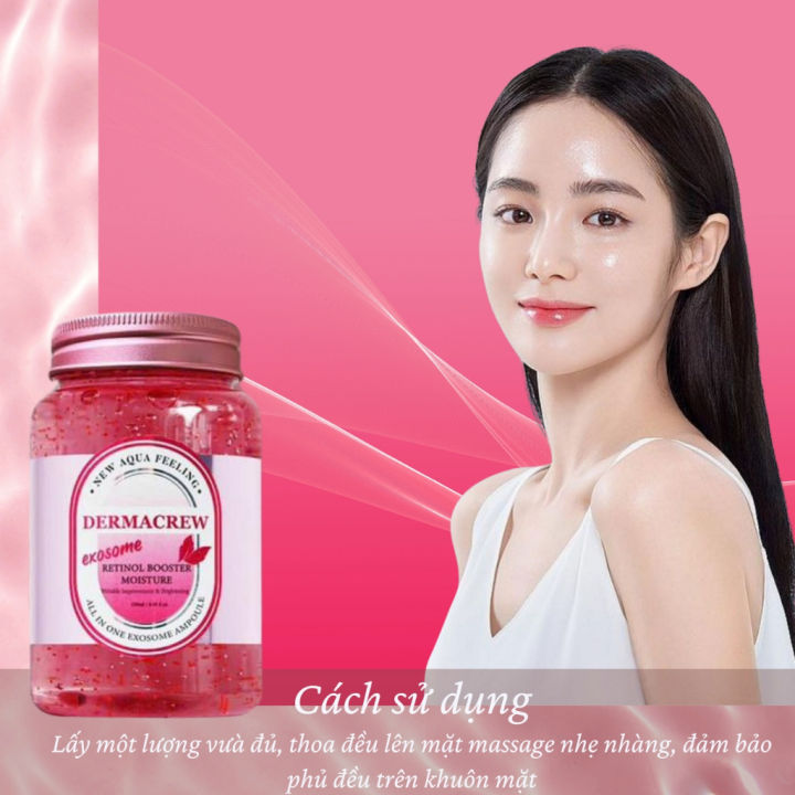 TINH CHẤT GIÚP DA CĂNG BÓNG TƯƠI TRẺ AMPOULE Ủ BÓNG RETINOL BOOSTER MOISTURE DERMACREW 250ML HÀN ...