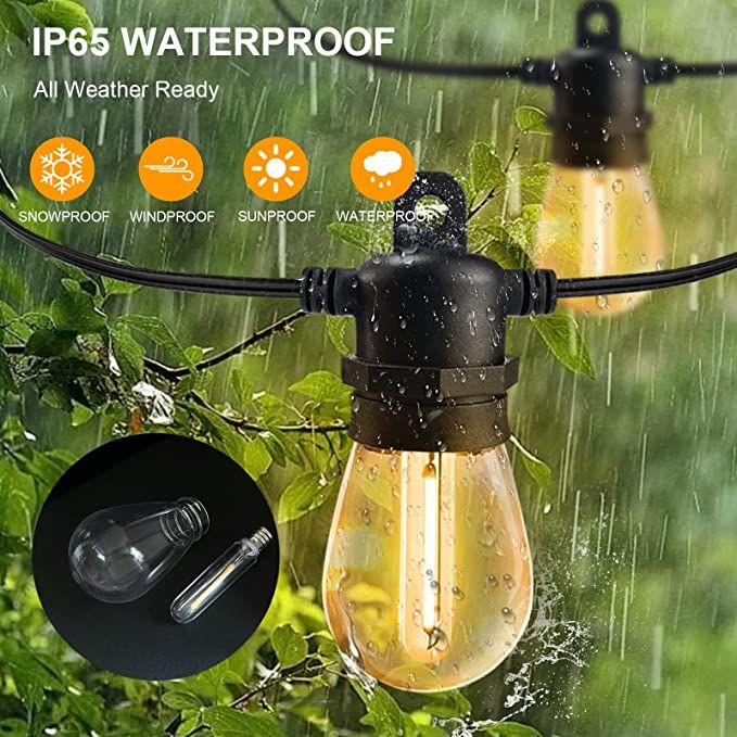Outdoor LED String Lights Heavy Duty Waterproof 220V Outdoor String ...