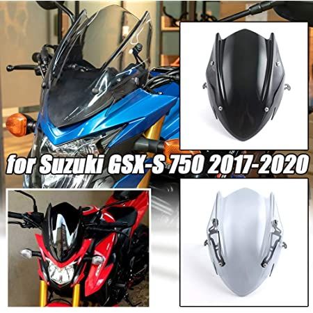 Allotmark Windscreen Windshield Shield Screen With Bracket For Suzuki ...