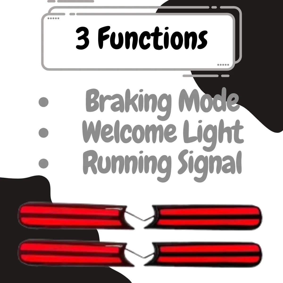 Perodua Axia New 2023- 2024 Facelift LED Rear Bumper Reflector LED ...