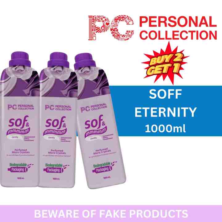 sof & mmmmm…Eternity Concentrated Fabric Conditioner 1000ml Personal ...