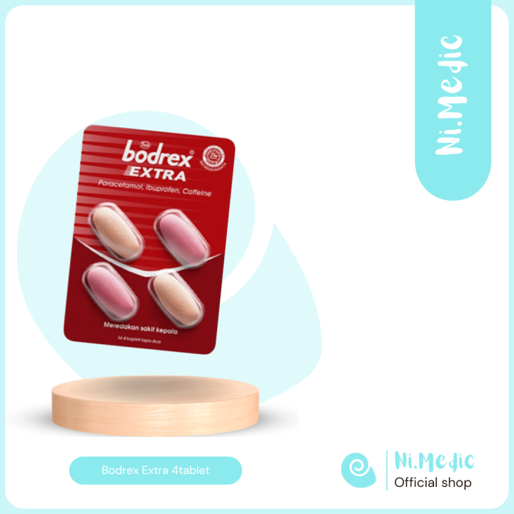 BODREX EXTRA 4TABLET | Nimedic | Obat sakit kepala dan migrain | Lazada ...
