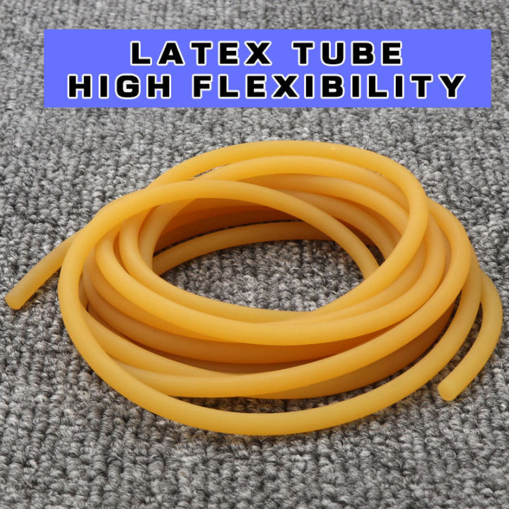 Latex tube yellow High elastic rubber hose High elastic rubber band ...