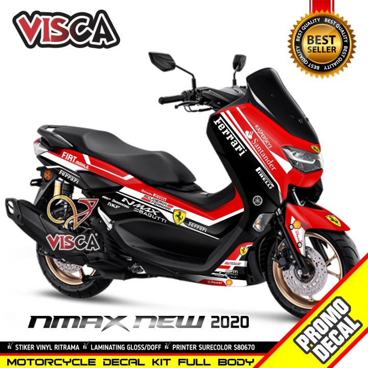 Decal Nmax 2021 Full Body Stiker Nmax 2021 Full Body Ferrari | Lazada ...