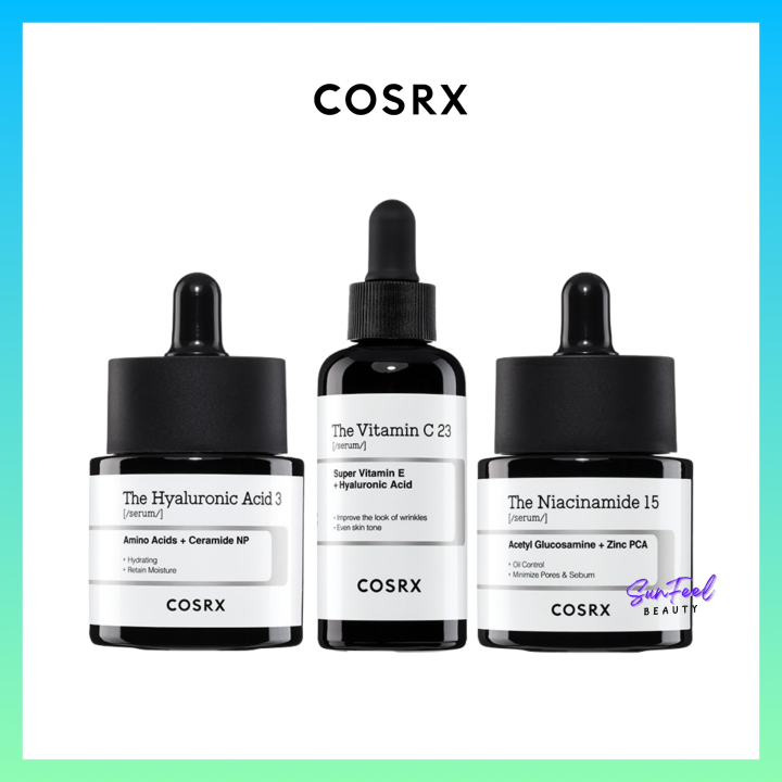 COSRX The RX Derm Serum 20ml (The Hyaluronic Acid 3 | The Vitamin C 23 | The Niacinamide 15 ...