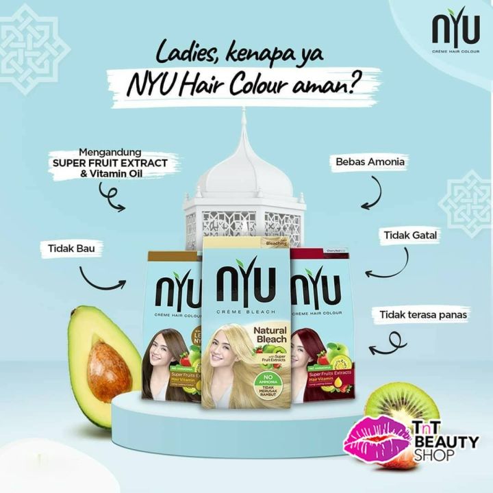 NYU Creme Hair Colour - Bleaching Rambut - Pewarna Rambut | Lazada ...