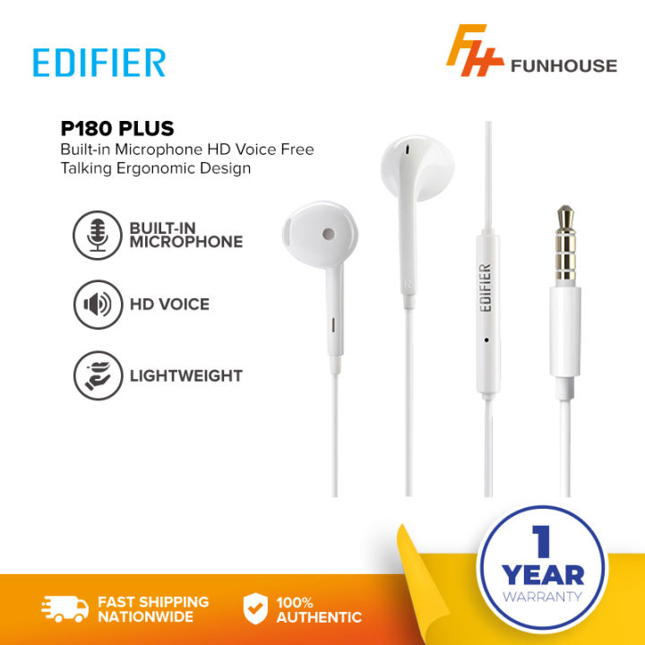 Edifier P180 Plus / P180 Type-C Earphones Easy Music Control And ...