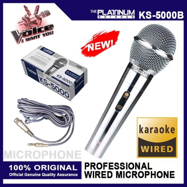 KS - 5000 Platinum Heavy Duty Wired Microphone Original Microphone for ...