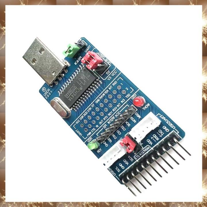 (UFZN) CH341A USB To I2C / IIC / SPI / UART / TTL / ISP Adapter EPP / Parallel Port Converter ...