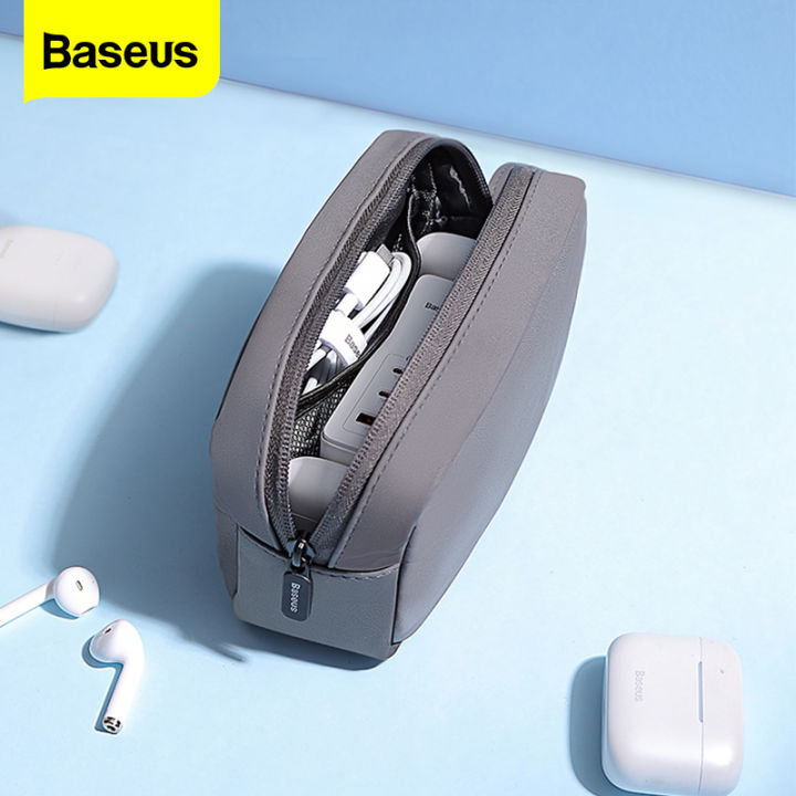 Baseus Portable Cable Digital Storage Bags Zipper Bag Mobile Phone ...