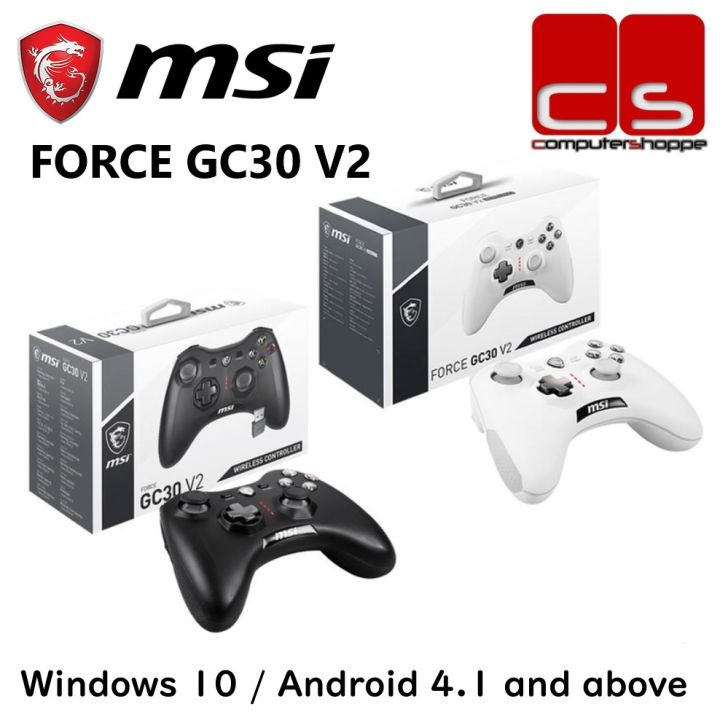 MSI Force GC30 V2 Wireless Gaming Controller - Black/White | Lazada