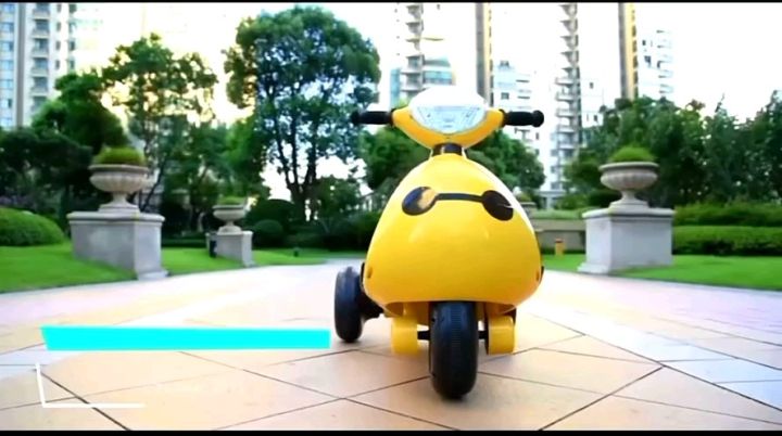 JHK Rechargeable Motor Three Wheels Motorcycle for Kid's with Light and ...