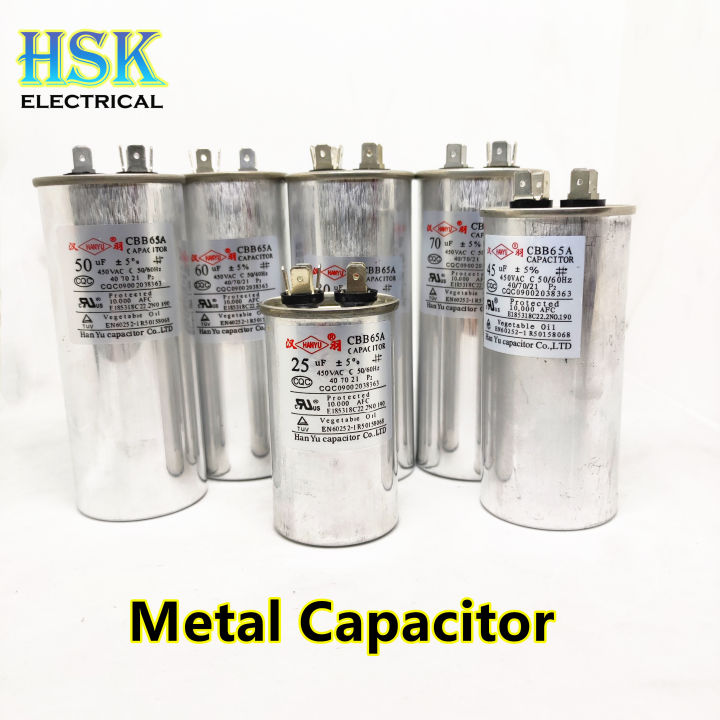 Metal Capacitor 450VAC 20uF 25uF 30uF 35uF 40uF 45uF 50uF 60uF 70uF ...