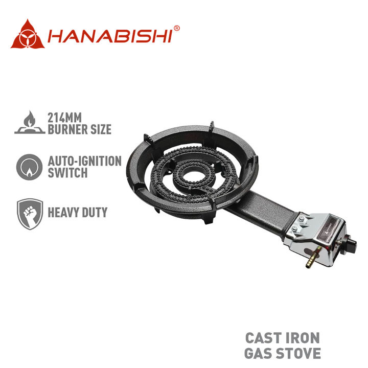 Hanabishi by Winland Auto-Ignition Cast Iron Gast Stove 2 Burner Rings ...