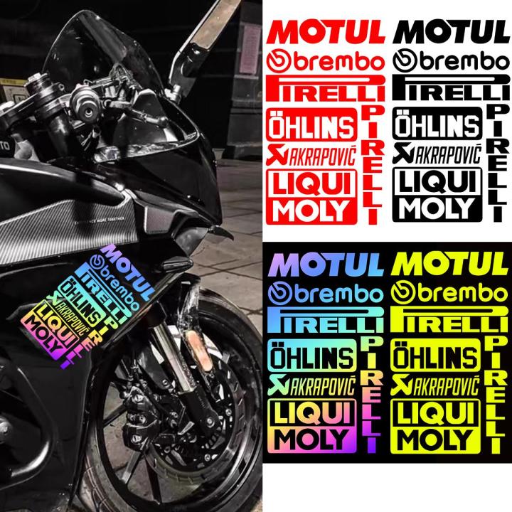 Motorcycle Sticker Set Motor Bike Scooter Body Fuel Tank Decal ...