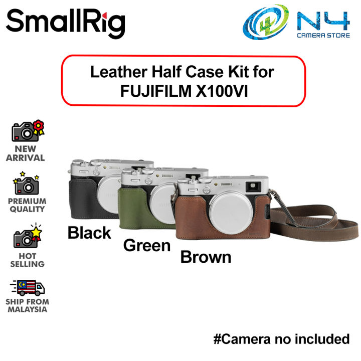 SmallRig Leather Half Case Kit for FUJIFILM X100VI Half Case (Brown ...