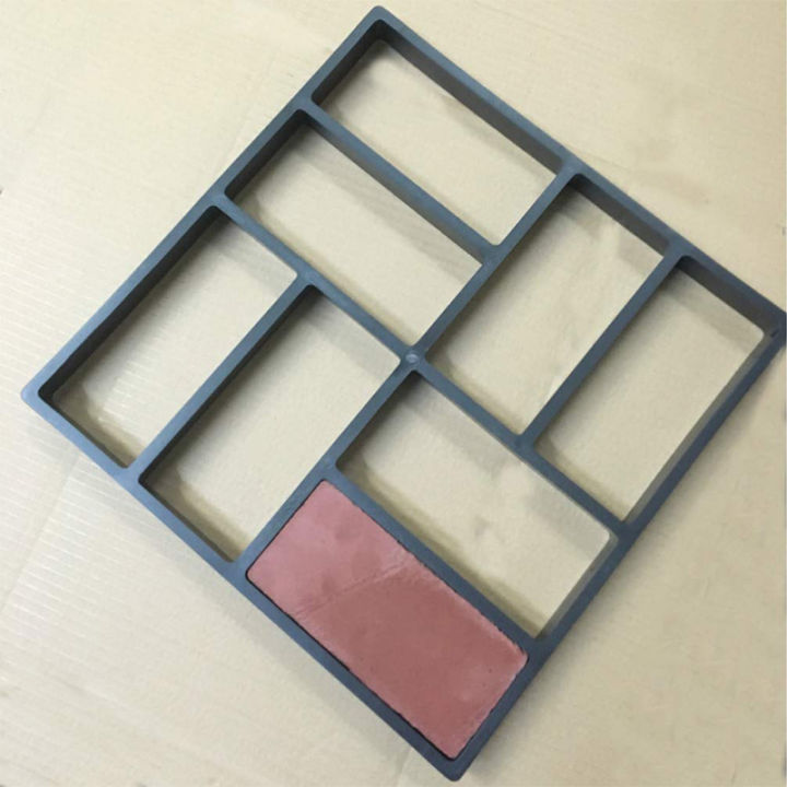 Cement mold square brick concrete floor tile manual paving mold ...
