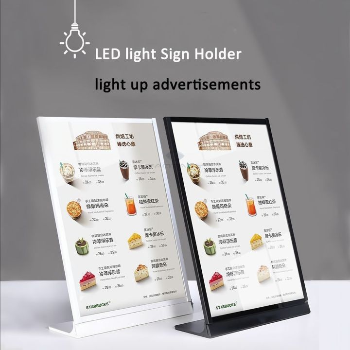 Order board Milk tea shop menu display card light bar table a la carte ...
