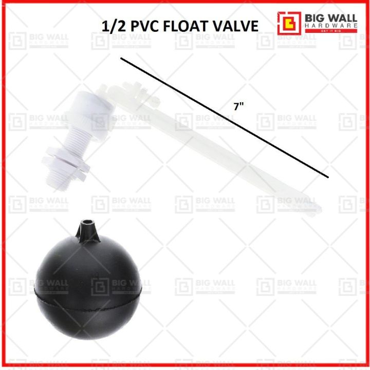 Toilet PVC Float Valve 7'' & Ball 1/2'' Pelampung Bola Tangki Tandas ...