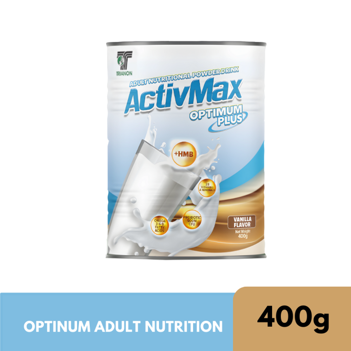ActivMax Optimum Plus Milk 400g - Vanilla Flavor ( Regain muscle ...