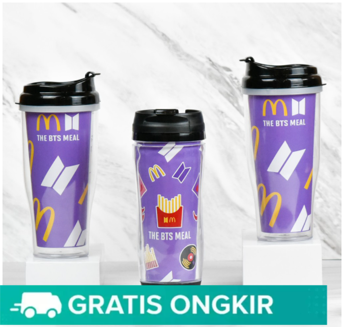 Tumbler Custom BTS Meal x Mcd || Botol Minum BTS Meal | Lazada Indonesia