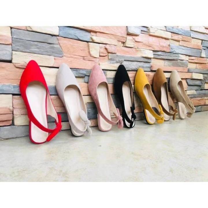 WOMEN KOREAN add isa size HALF FLAT DOLL SHOES | Lazada PH