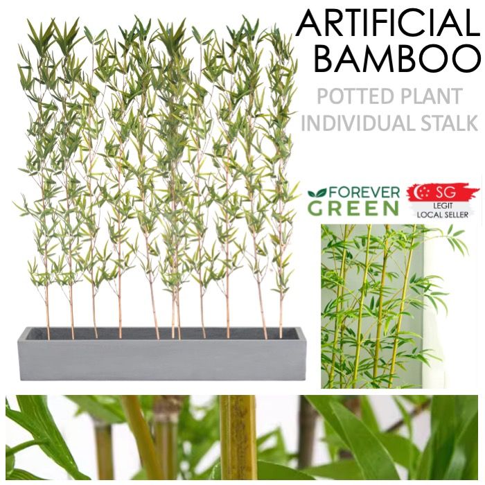 Zen Bamboo Plant Artificial Bamboo Stalk Bamboo Stick Entrance Divider ...
