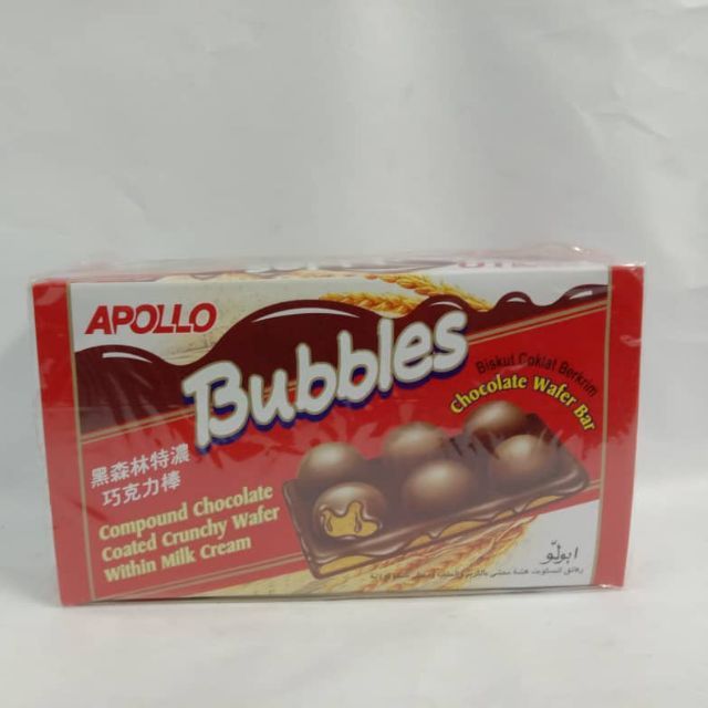 Apollo 1088 Bubbles Choc Wafer Bar 33gx24s/pack | Lazada