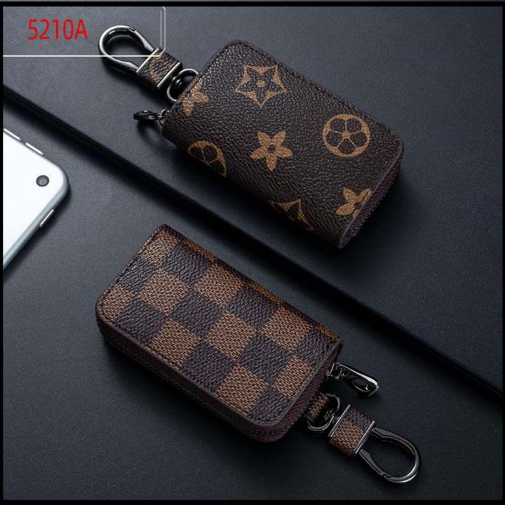 5210A มัลติฟังก์ชั่ แฟชั่นสำหรับผู้หญิง หนังพียู พวงกุญแจแบบห้อย พร้อมพวงกุญแจ กระเป๋ากุญแจซิป ...