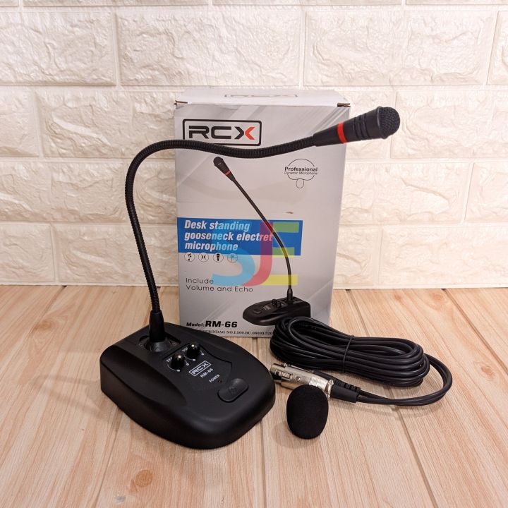 Microphone Meja RCX RM 66 + ECHO / Mic Meja Podium ECHO | Lazada Indonesia