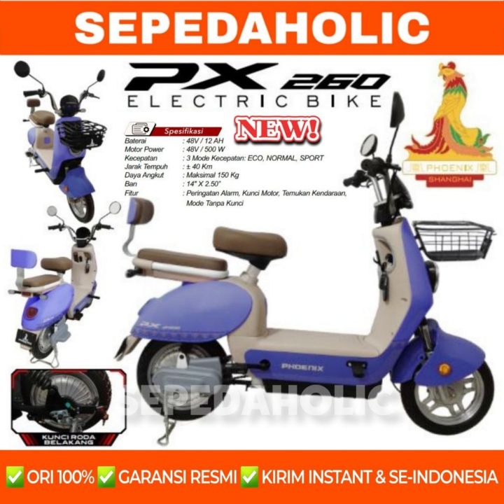 Sepeda Listrik PHOENIX PX 260 Electric Bike 500 Watt | Lazada Indonesia