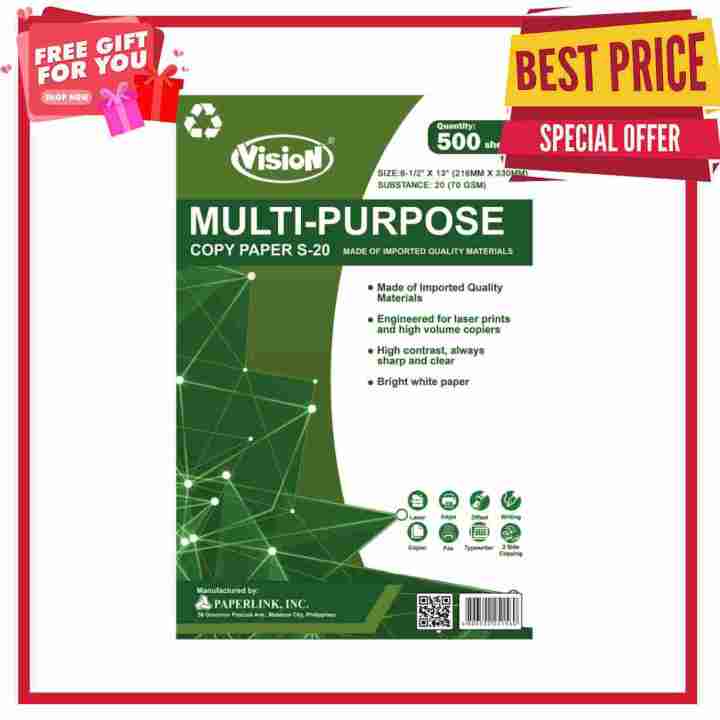 Vision Multi-Purpose Copy Paper (500's)(Made in Japan) 70gsm | Lazada PH