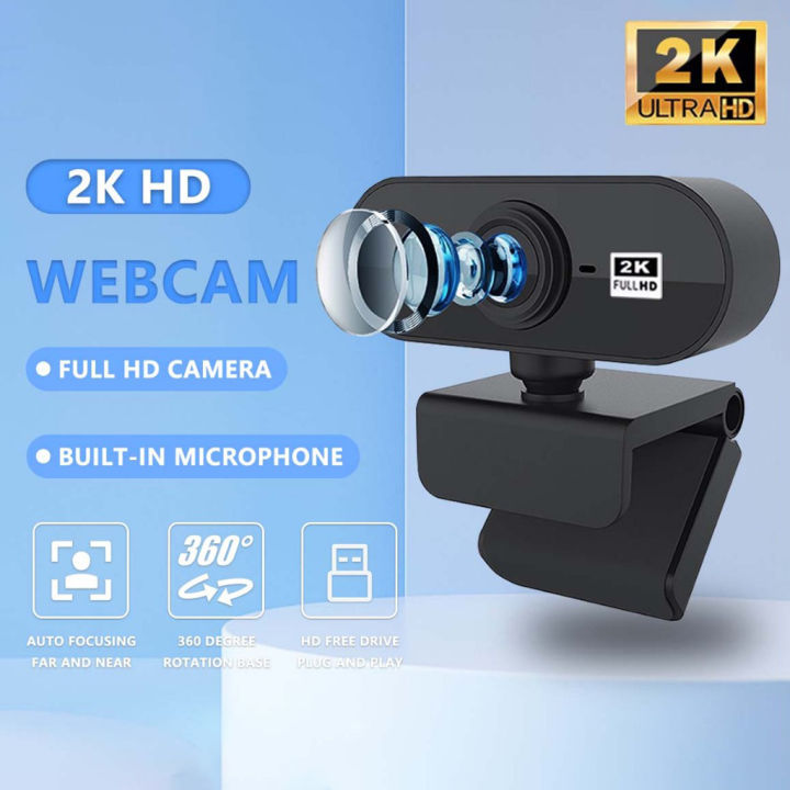 【COD/Original】Webcam 2K/1080P Full HD Video Call with Microphone for ...
