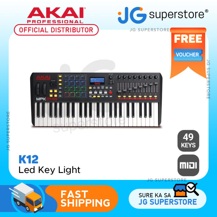 Akai Professional MPK249 49 Keys USB MIDI Keyboard Controller with 16 ...