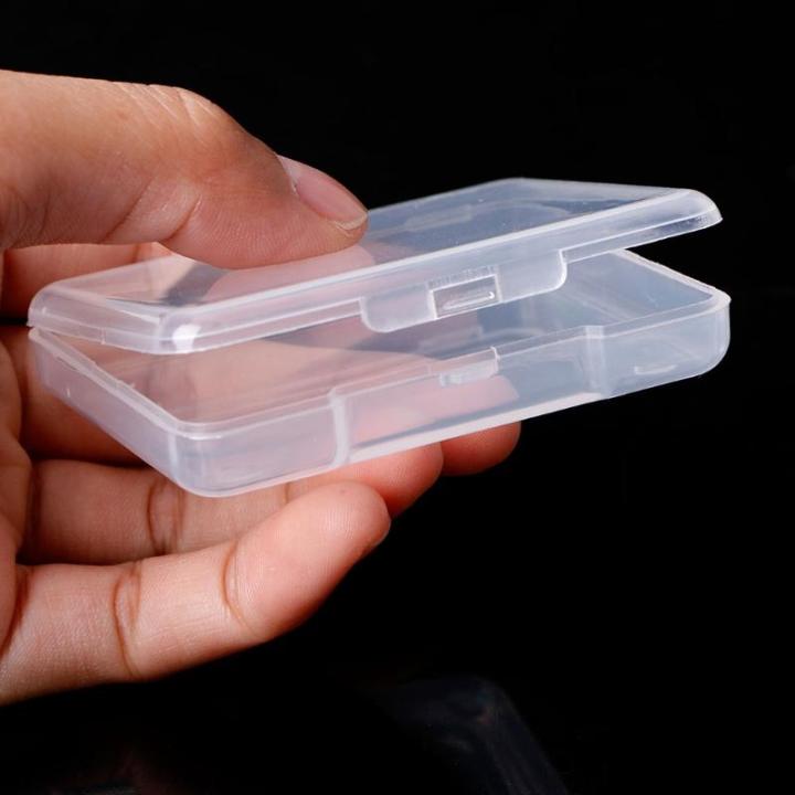 Rectangular Plastic Clear Transparent Storage Box Collection Container ...