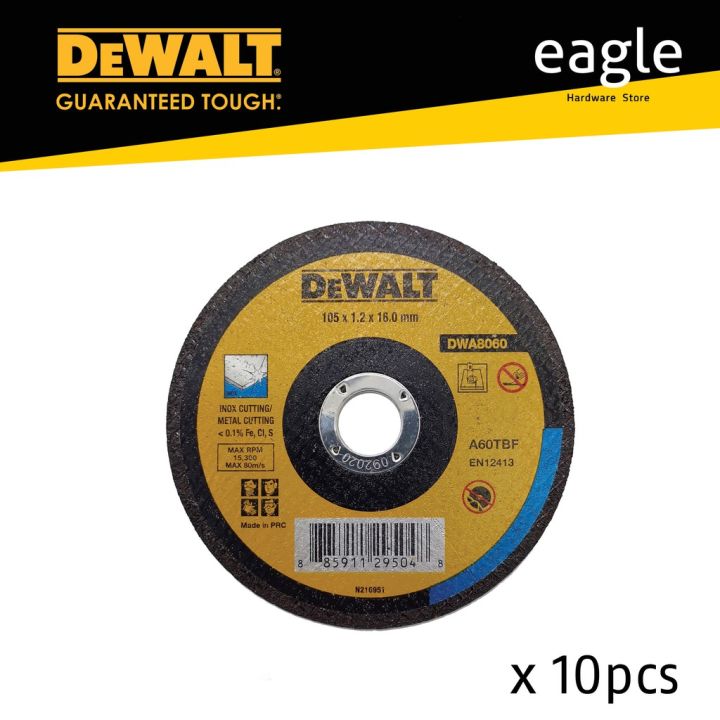 Dewalt DWA8060 100 x 1.2 x 16mm Inox Metal Cutting Wheel - 10pcs | Lazada
