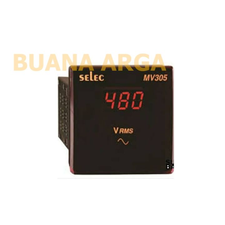 Digital LED Volt Meter MV305-VDC 1 Phase 2 Wire SELEC uk 96x96 | Lazada ...