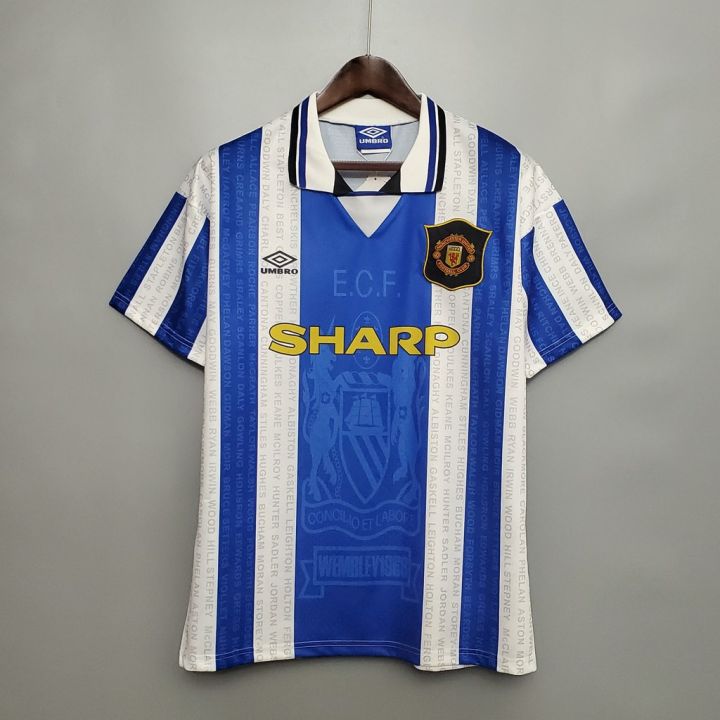 Original Retro Jersey MU 23/24 Training Kit 94-96 MU Away Man Utd Retro ...