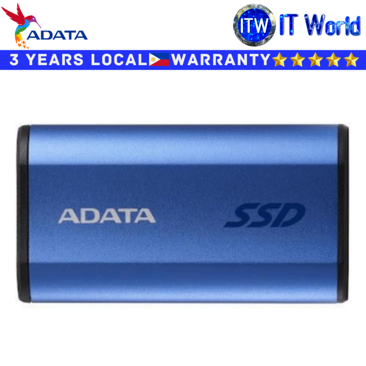 Itw | Adata 1TB SSD SE880 Blue Supports USB 3.2 Gen2 x2 Lightweight External (AD-AELI-SE880 ...