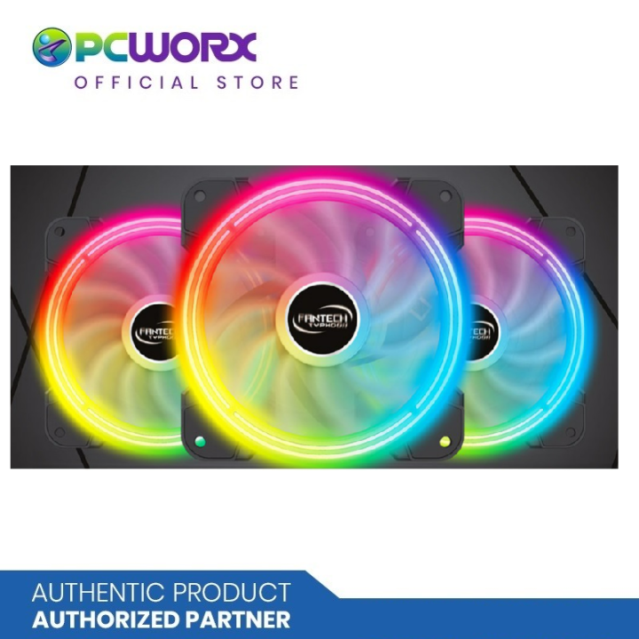Fantech F B-302 Typhoon RGB 3 in 1 Fan RGB 120mm Chassis Fan | Fantech ...