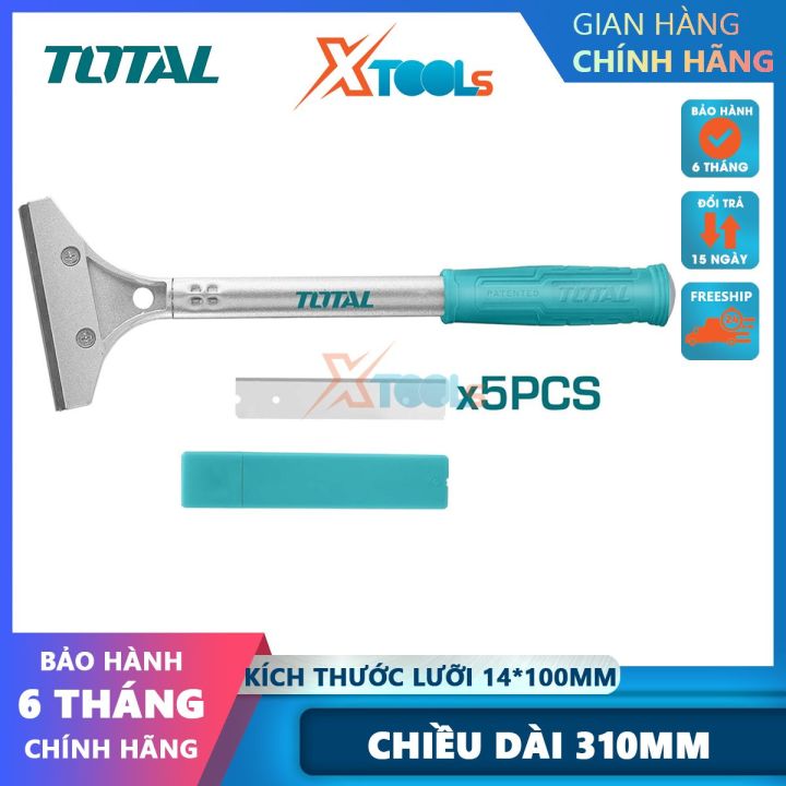 Sủi cạo sơn kim loại TOTAL THT183201 chất liệu hợp kim nhôm, kèm 6 lưỡi ...