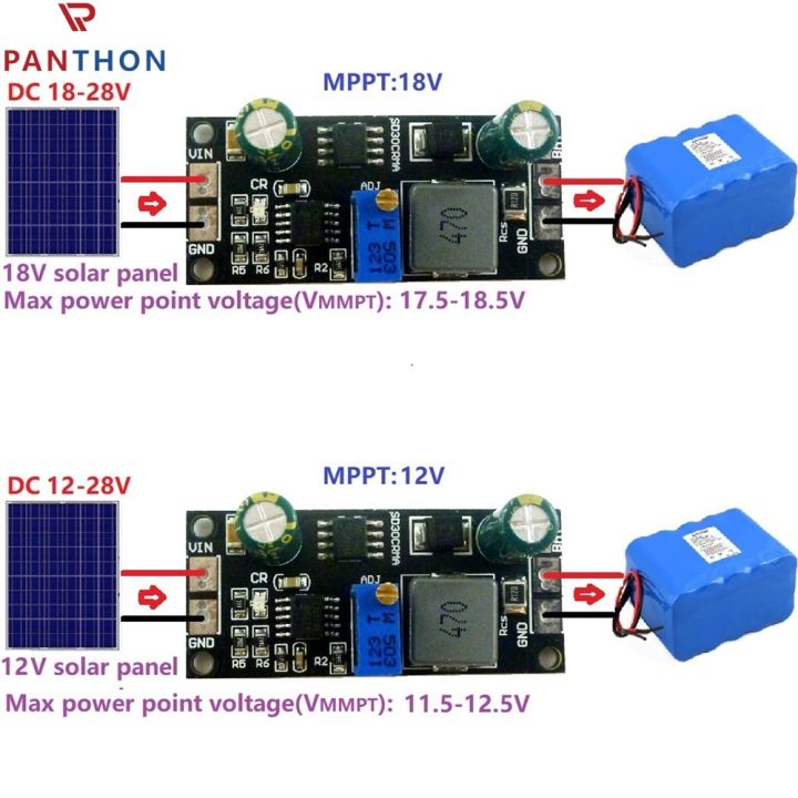 PANTHON Solar Charge Controller Board MPPT 1A LiPo Battery Charge 9v ...