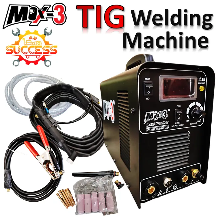 Max-3 ADVTIG220E1 TIG Welder High Frequency TIG 240V TIG/ Stick/ Arc 2 ...